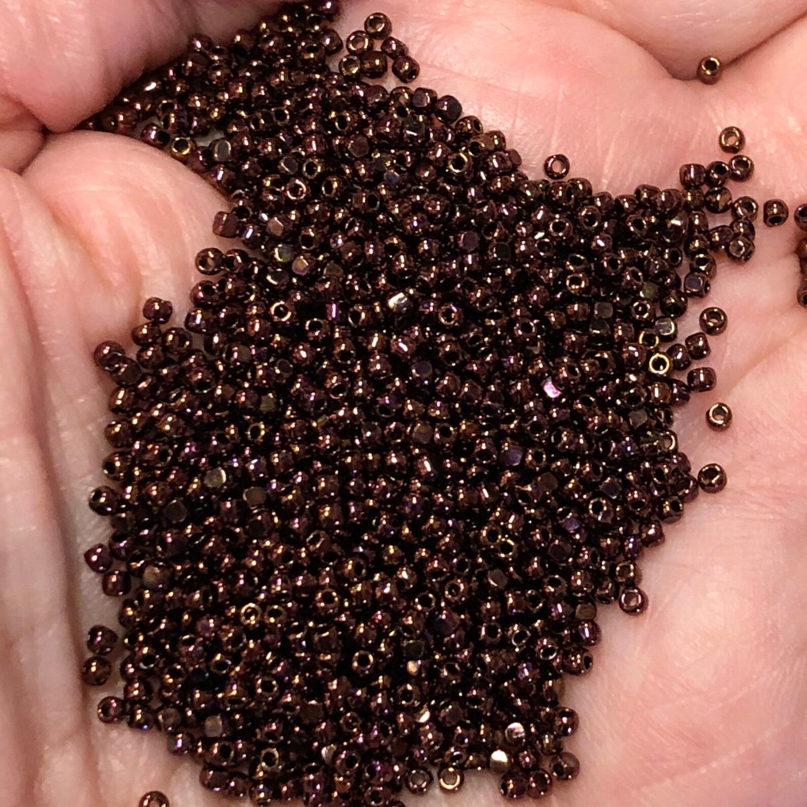 15/0 Japanese Seed Beads Charlotte Cut Dark Bronze Toho - Etsy