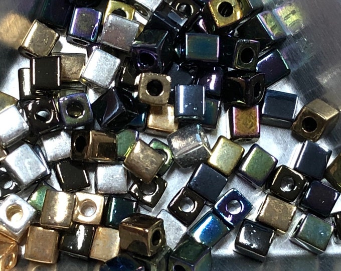 Cubes 4mm Metallic Mix "heavy Metals" 20 Grams (miyuki) - Etsy