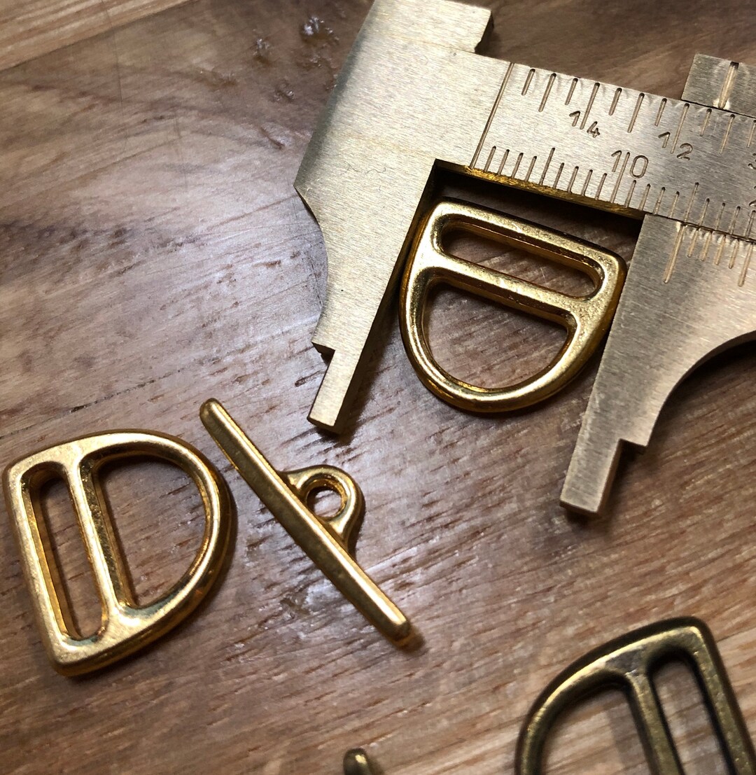 Toggle D-ring Slotted 15mm Clasp in Six Finish Options by Tierracast - Etsy