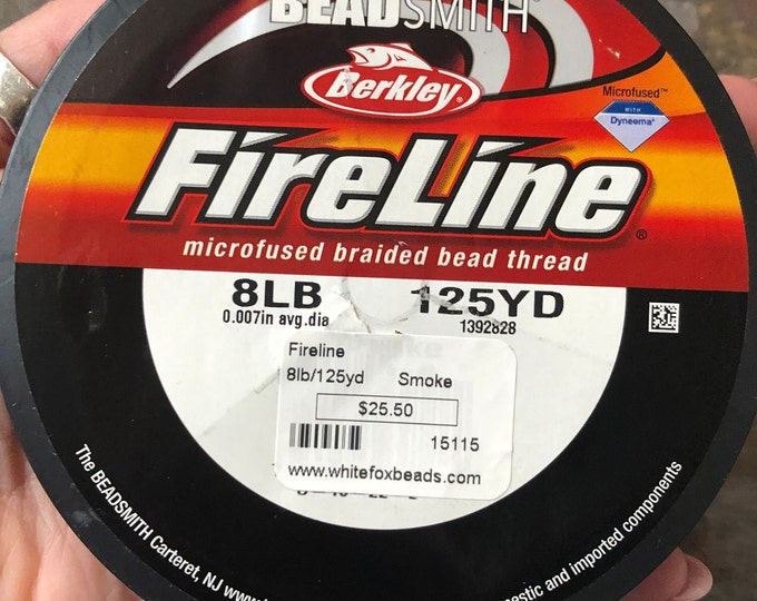Fireline Smoke Color 8 Lb. 125 Yard Spool - Etsy