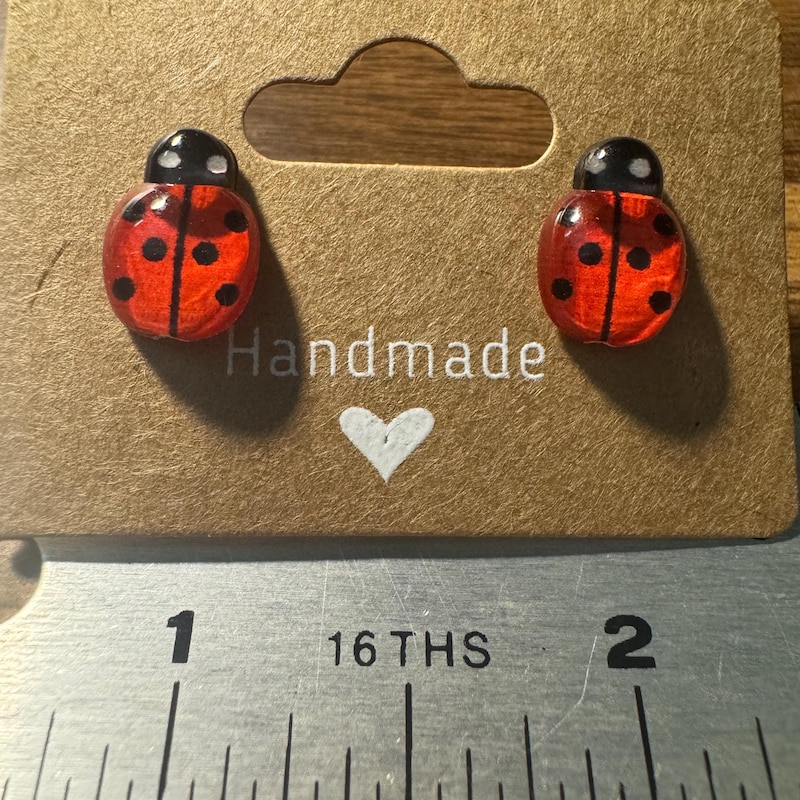 Ladybug Earrings - Etsy