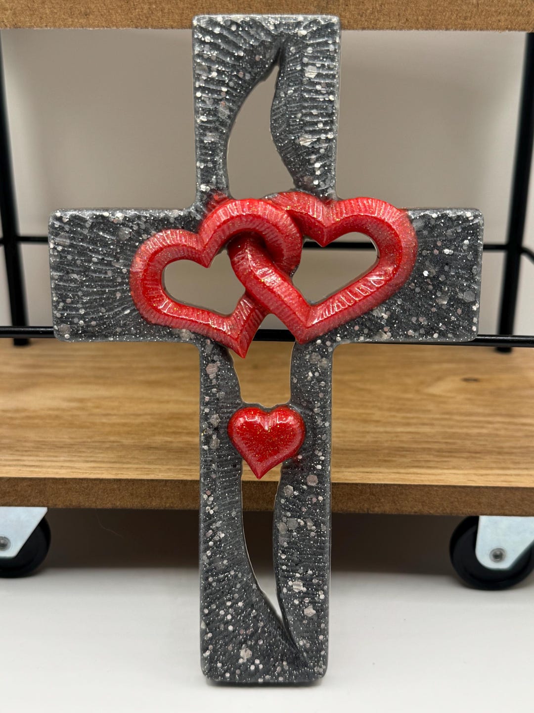 Christian Cross With Hearts, Crucifix, Christian Symbol, Cross - Etsy