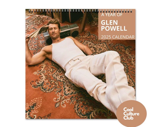 Glen Powell Calendar Vol.1 - 2025 Calendar, Wall Calendar 2025, Planner ...