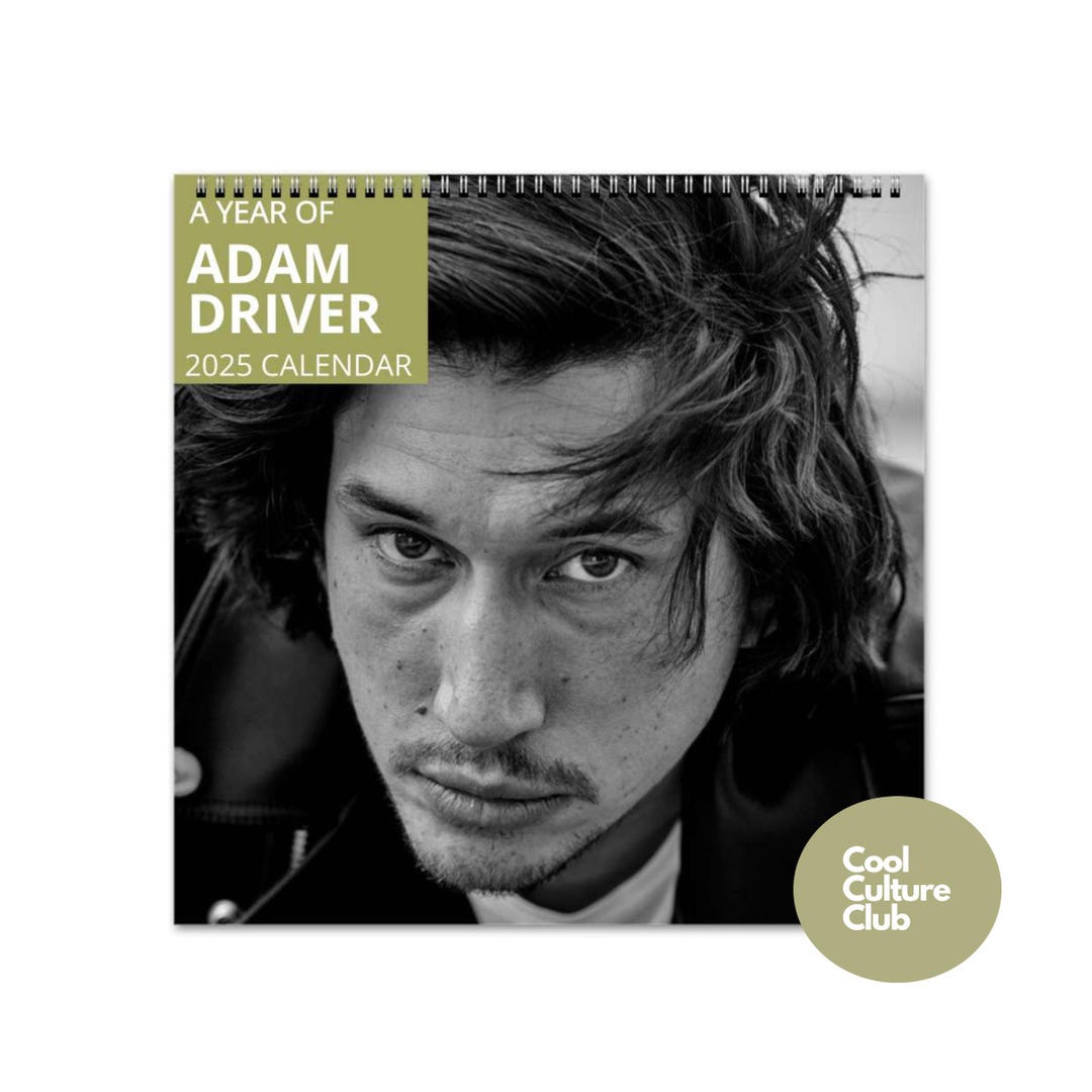 Adam Driver Vol.1 2025 Calendar, Wall Calendar 2025, Planner 2025, Adam ...