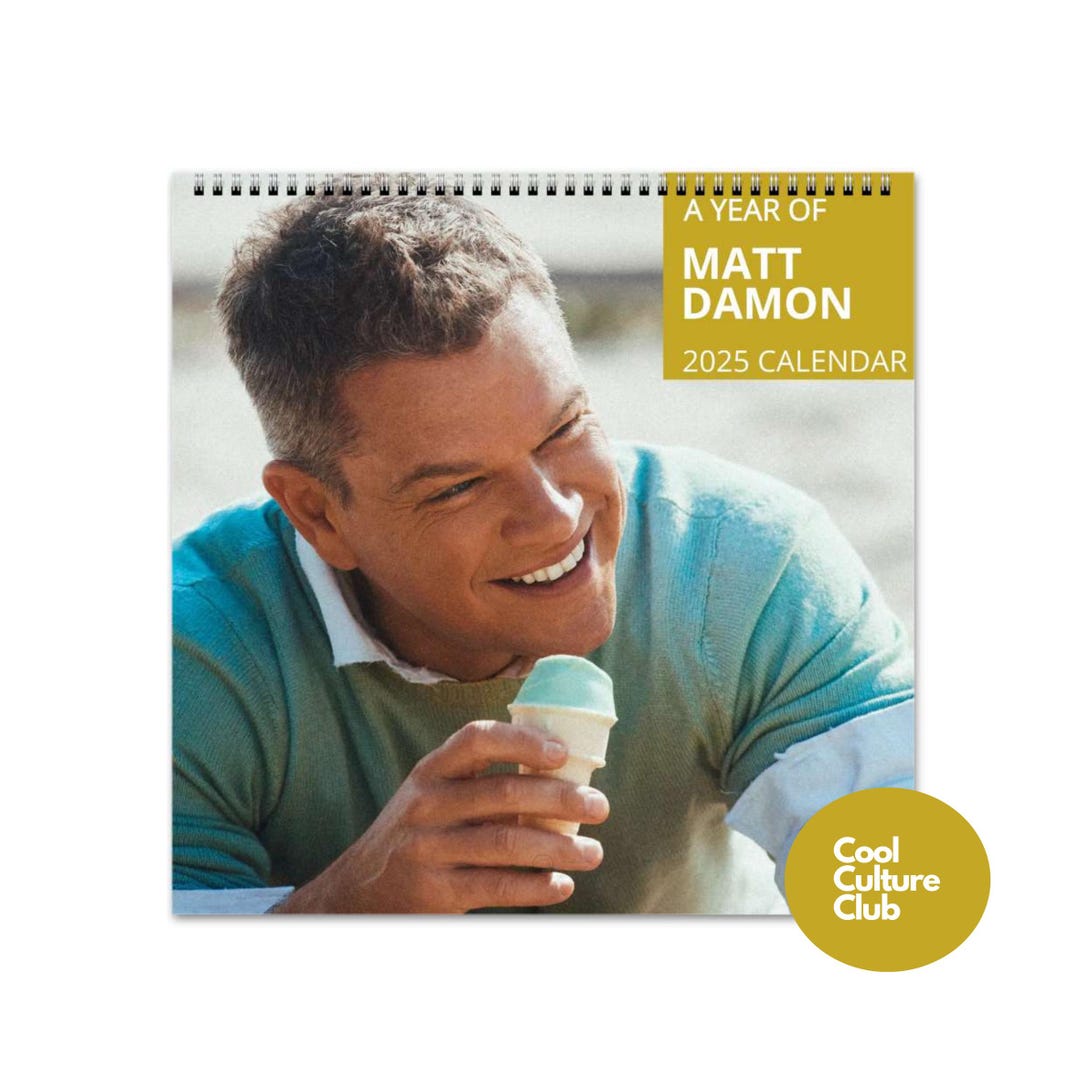 Matt Damon Calendar Vol.1 2025 Calendar, Wall Calendar 2025, Planner ...