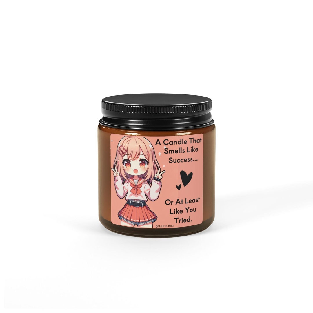Soy Candle, Anime Girl Funny Manga Kawaii Scented Candle Gift for Her ...