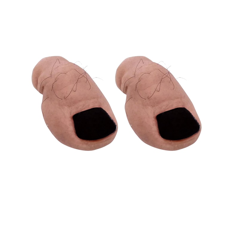 Custom Painted to Order Hairy Toe Funny Realistic Clog Shoe Charms ...