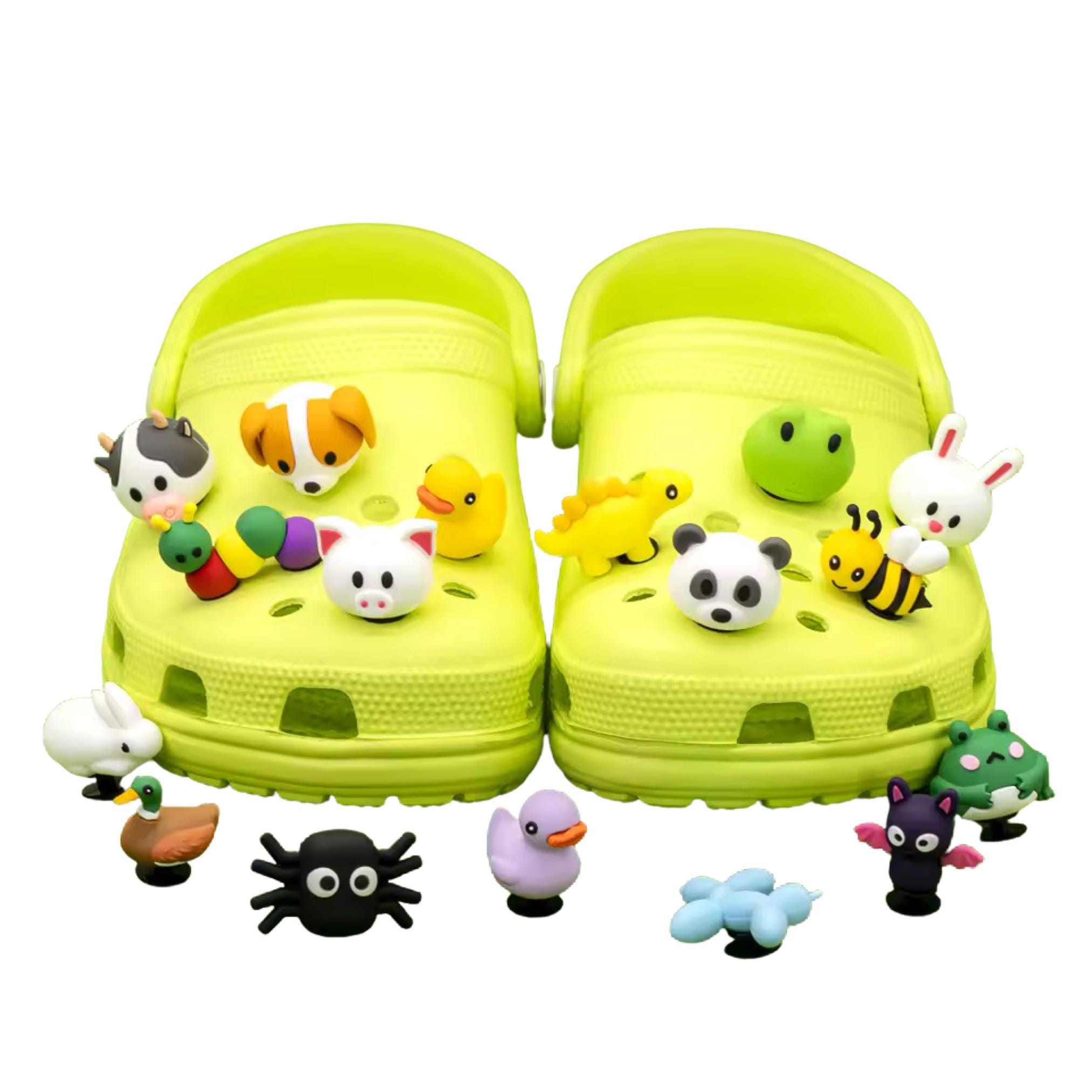 3D Cute Animal Clog Shoe Charm Pin Novelty Shoe Decorations Accessories ...