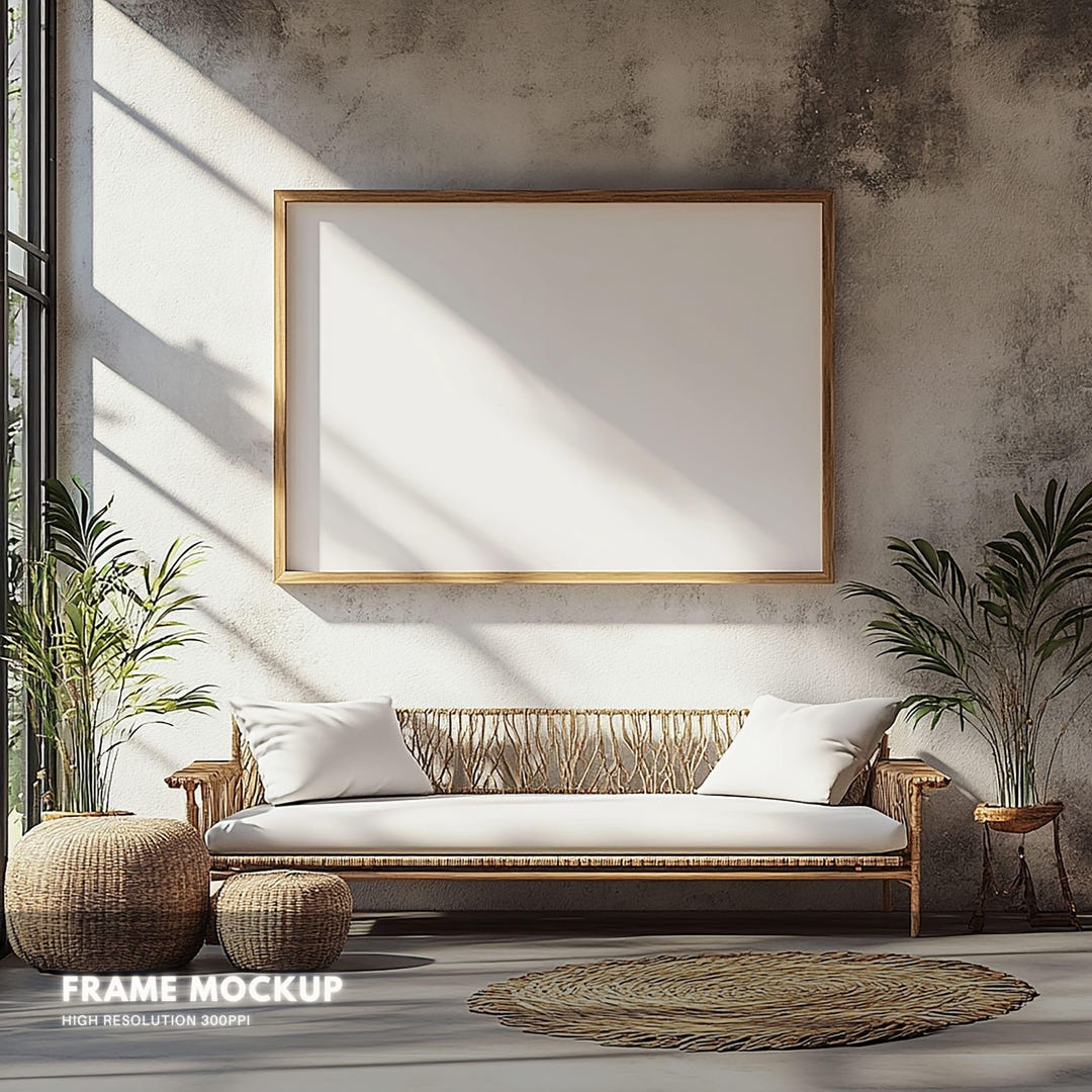 Frame Mockup, Horizon Frame Mockup, Interior Frame Mockup, Digital ...
