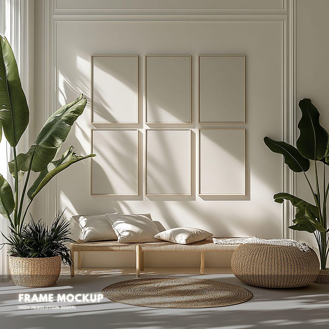 6 Frames, Frames Wall Art, Multi Frames, Display Wall Art, Frames ...