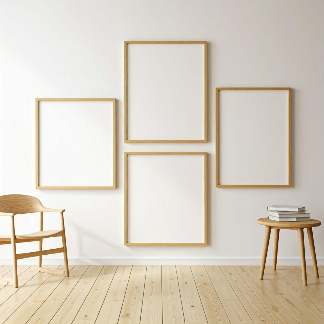 Frames Wall Art, Multi Frames, Display Wall Art, Frames Mockup, Display ...