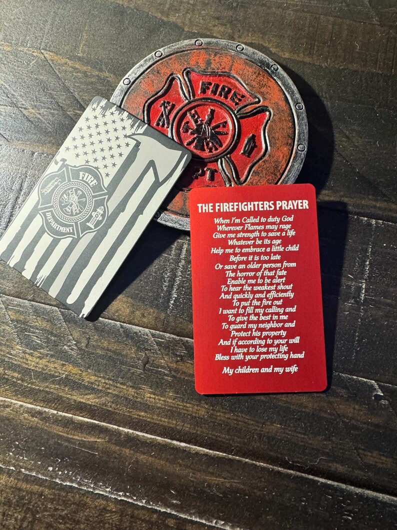 Firefighter Prayer Card. - Etsy