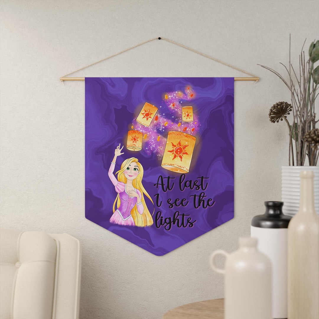 Rapunzel Pennant Banner – Custom Printed Hanging Flag | Nursery Wall ...