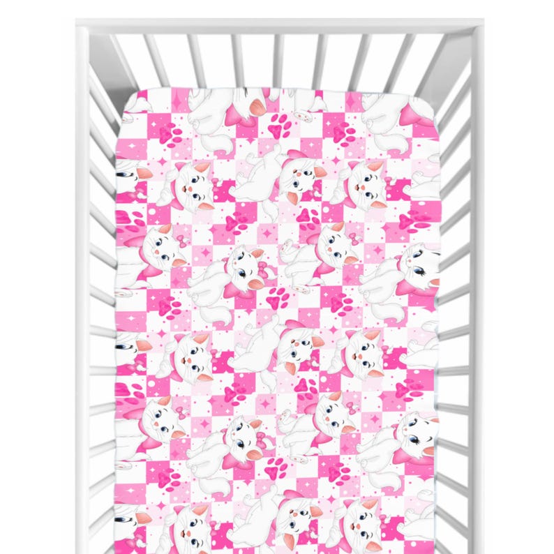 The Aristocats Marie Crib Sheet | Parisian Disney Nursery | Cute Cat ...