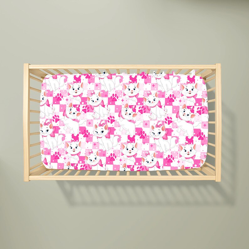 The Aristocats Marie Crib Sheet | Parisian Disney Nursery | Cute Cat ...