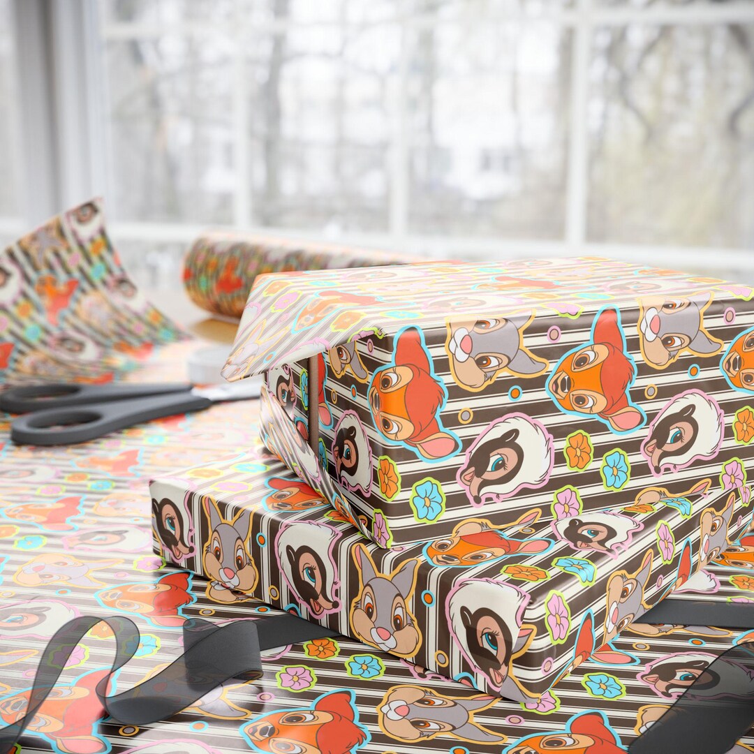 Bambi Gift Wrapping Paper Rolls, 1pc - Etsy