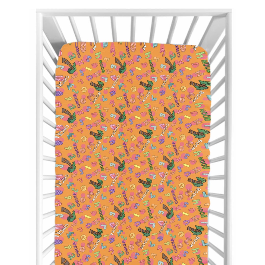 Chicka Chicka Boom Boom Crib Sheet | Alphabet Nursery Bedding | Retro ...