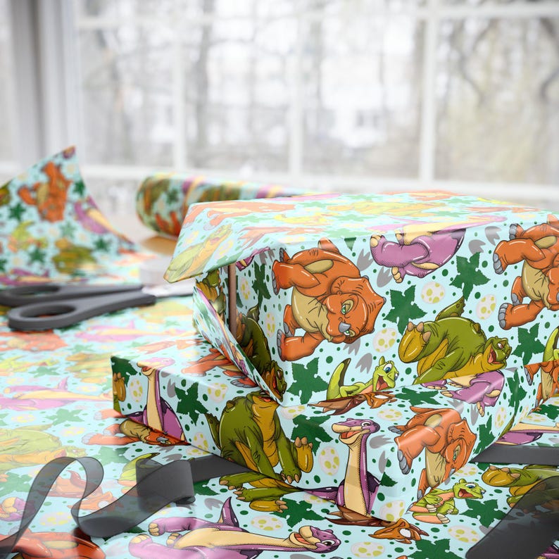 Land Before Time Gift Wrapping Paper Rolls, 1pc - Etsy