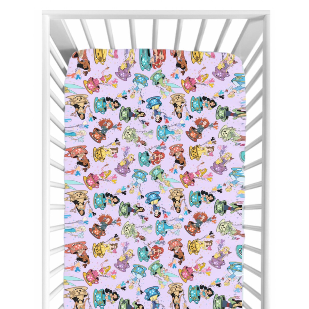 Disney Princess Fitted Crib Sheet • Fairytale Nursery Bedding ...