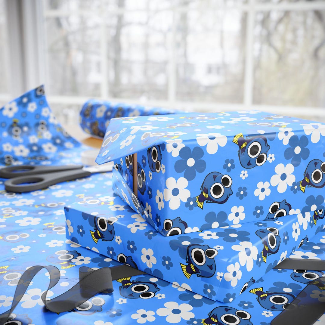 Dory Baby Shower Gift Wrapping Paper Rolls, 1pc - Etsy