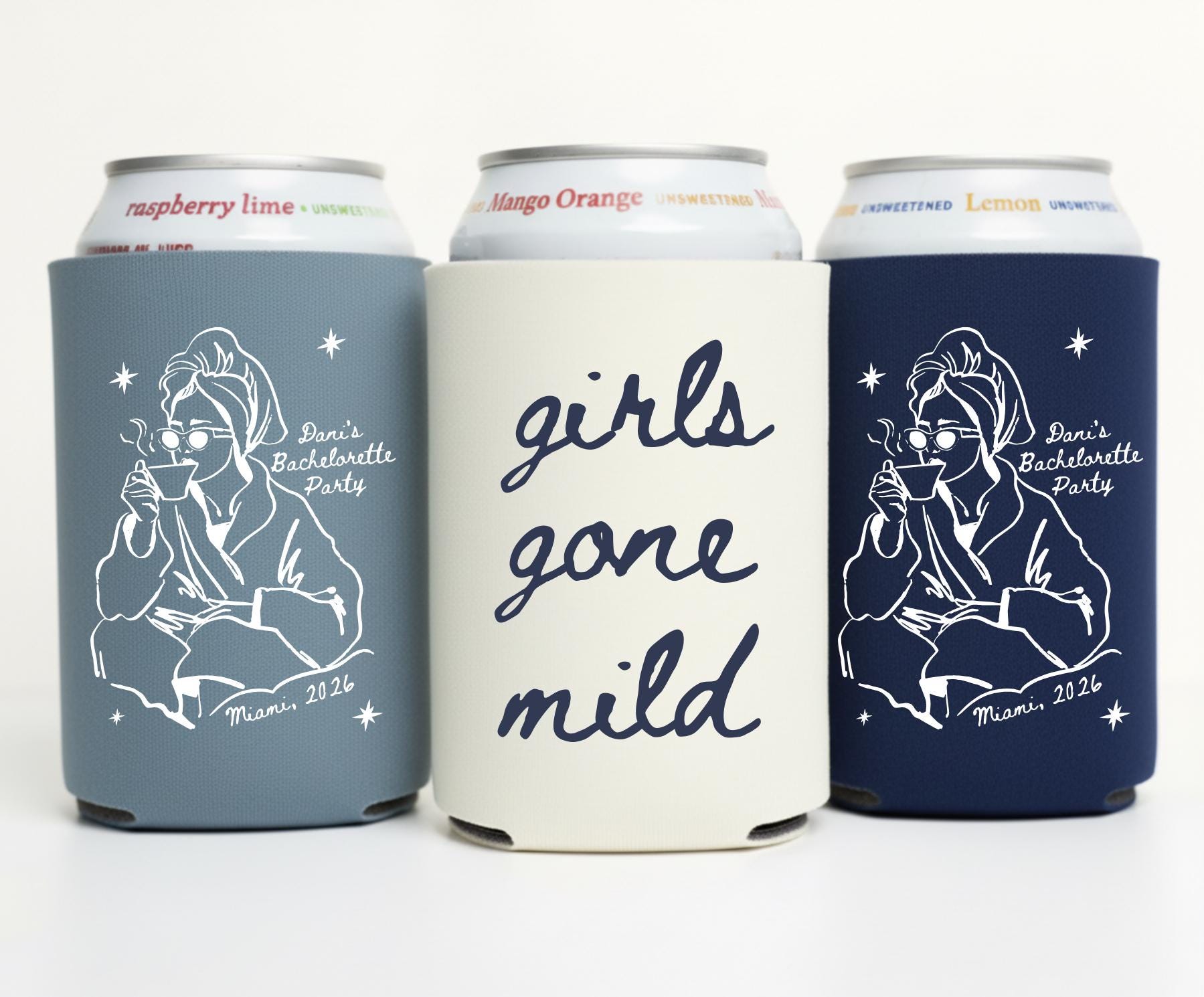 Girls Gone Mild Can Cooler: Spa Bachelorette Party Favors - Etsy