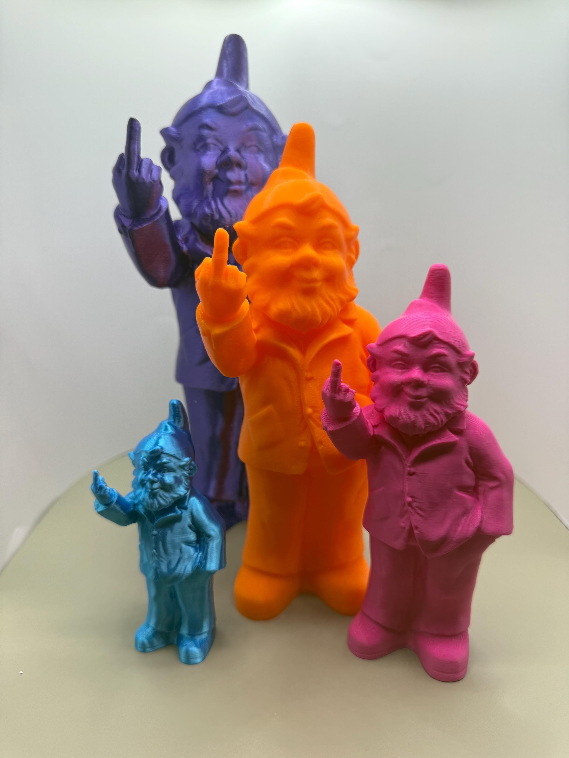 Rude Gnome, Middle Finger Gnome, Offensive Garden Decor, Humorous Desk ...