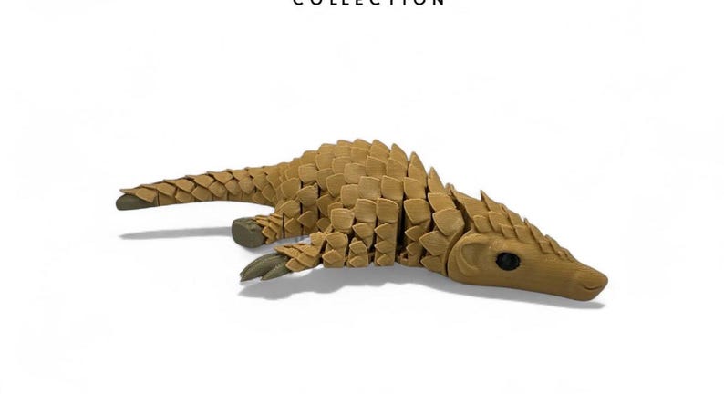 Flexible 3D Printed Pangolin - 12" Articulated Figure | PLA Filament ...