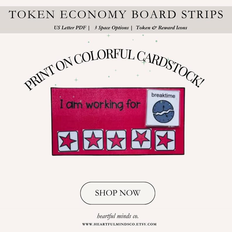 Printable Token Boards, Kids Reward Chart, Token Boards for Speech, ABA ...