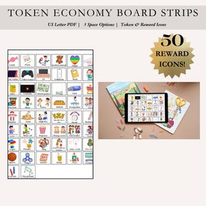 Printable Token Board: Kids Reward Chart, ABA Therapy (digital Download ...