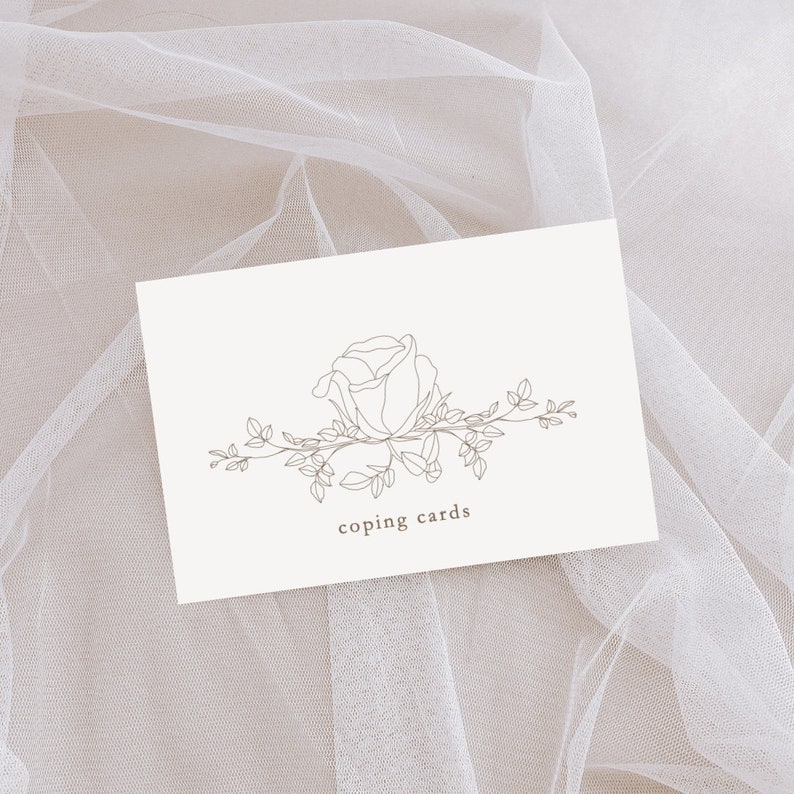 Printable Coping Cards Positive Affirmation Cards Digital Self Care ...