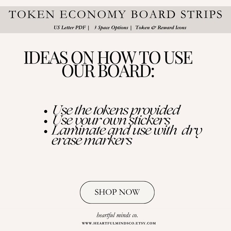 Token Board: Kids Reward Chart, ABA Special Education (PDF) - Etsy