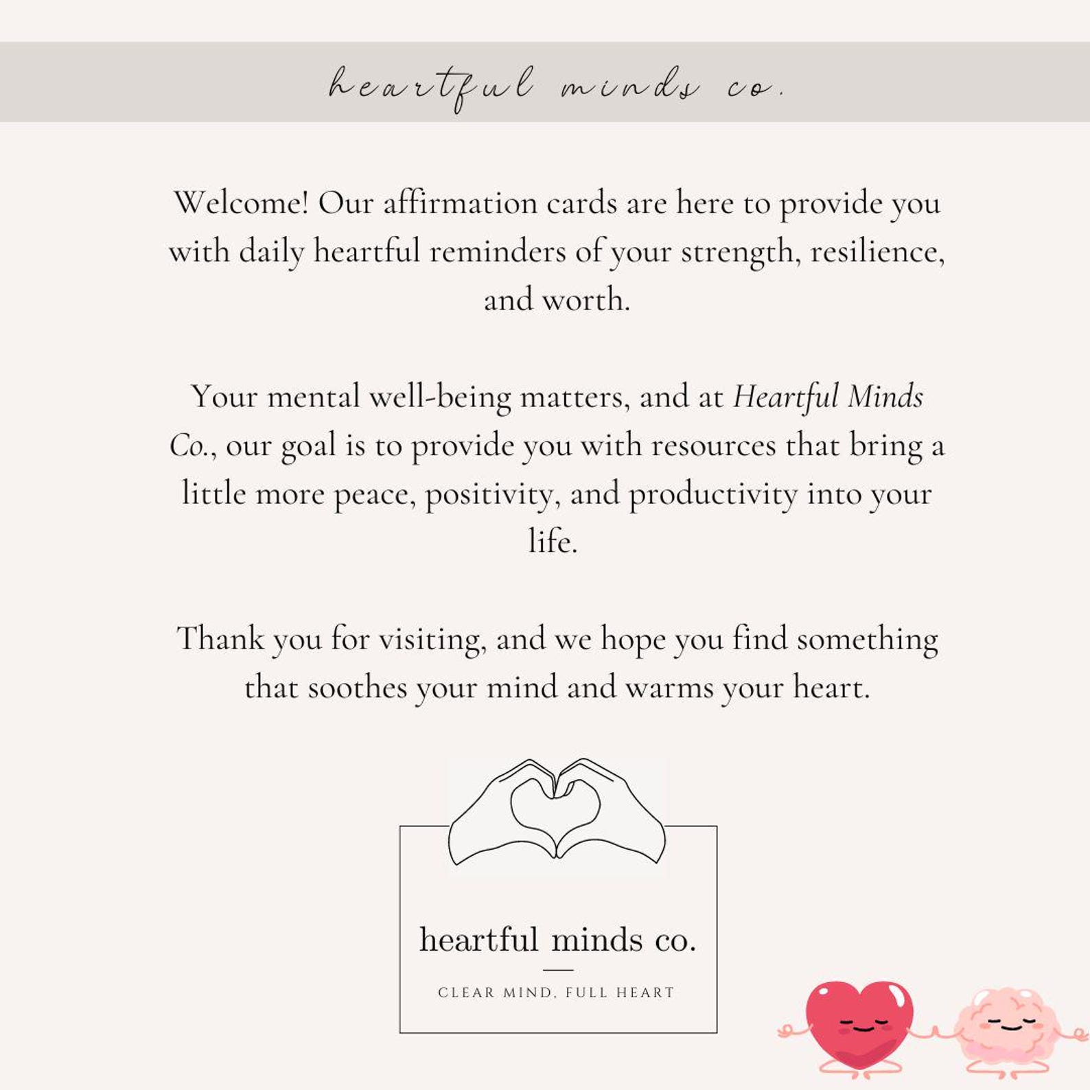 Positive Affirmation Cards: Mental Wellness Coping Cards (digital ...