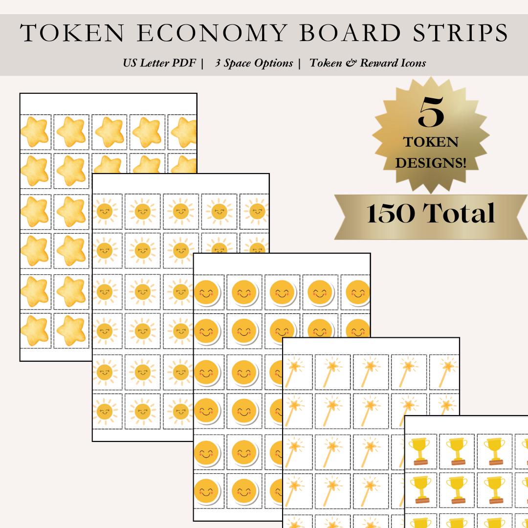 Printable Token Boards, Kids Reward Chart, Token Boards for Speech, ABA ...