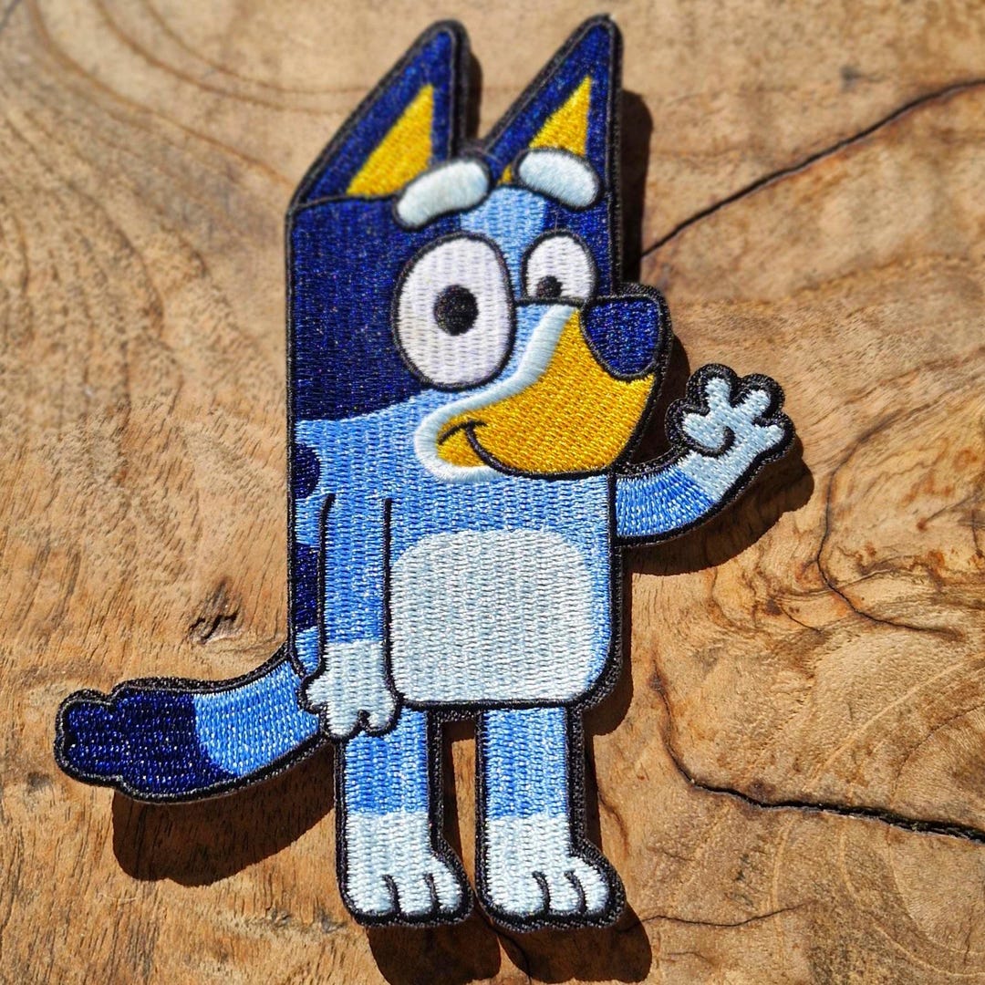 Bluey, XL Australia Iconic Iron on Embroidery Patch - Etsy