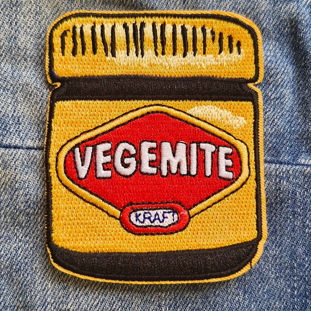 Vegemite, Australia Kraft Spread Food Iron on Embroidery Patch ...