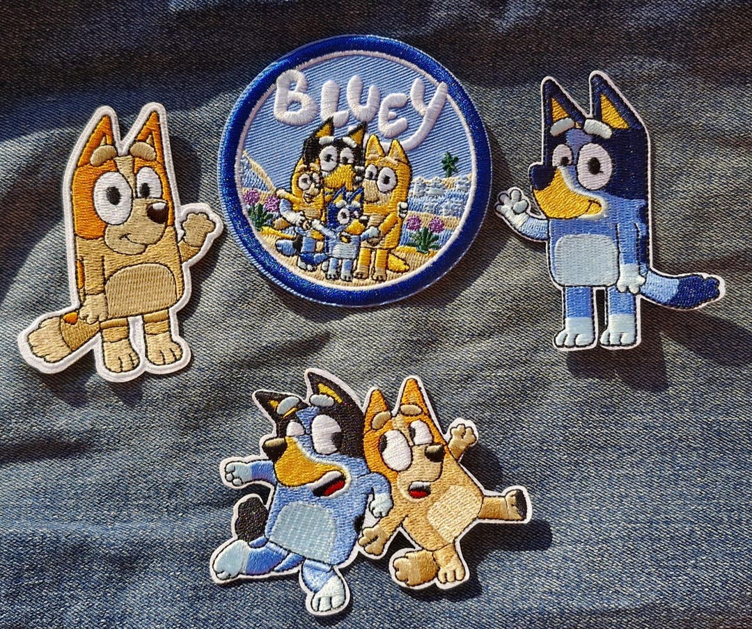Bluey Australia Iconic Iron on Embroidery Patch Destination Souvenir ...