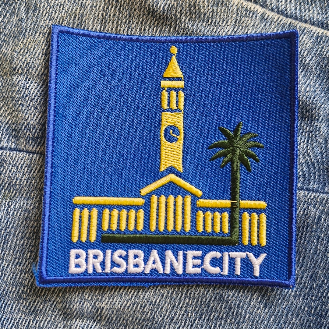 Brisbane, Australia Travel Iron on Embroidery Patch Destination ...