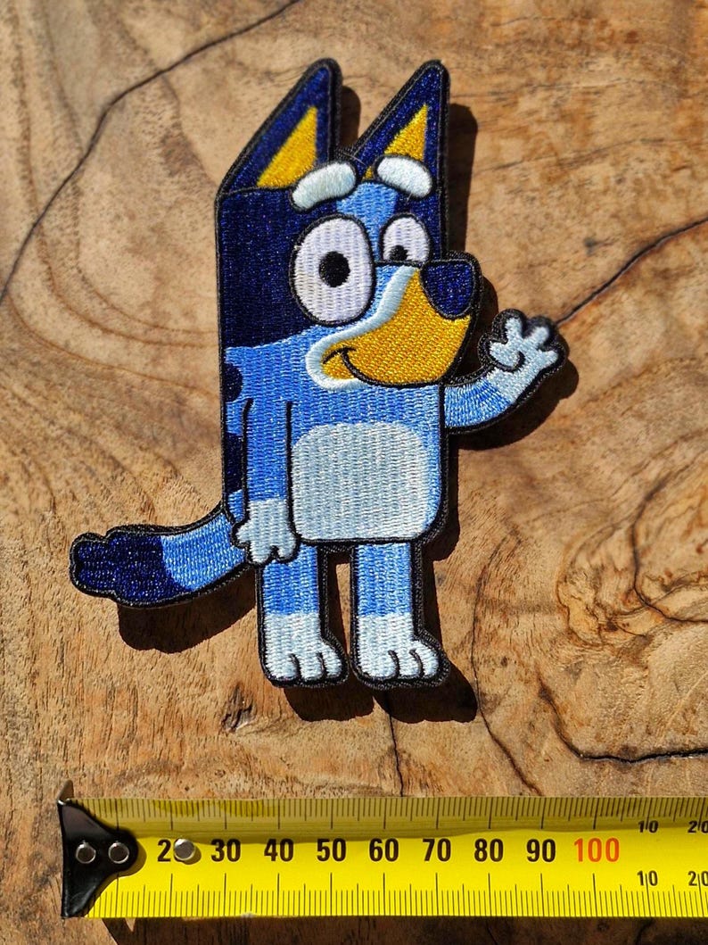 Bluey, XL Australia Iconic Iron on Embroidery Patch - Etsy