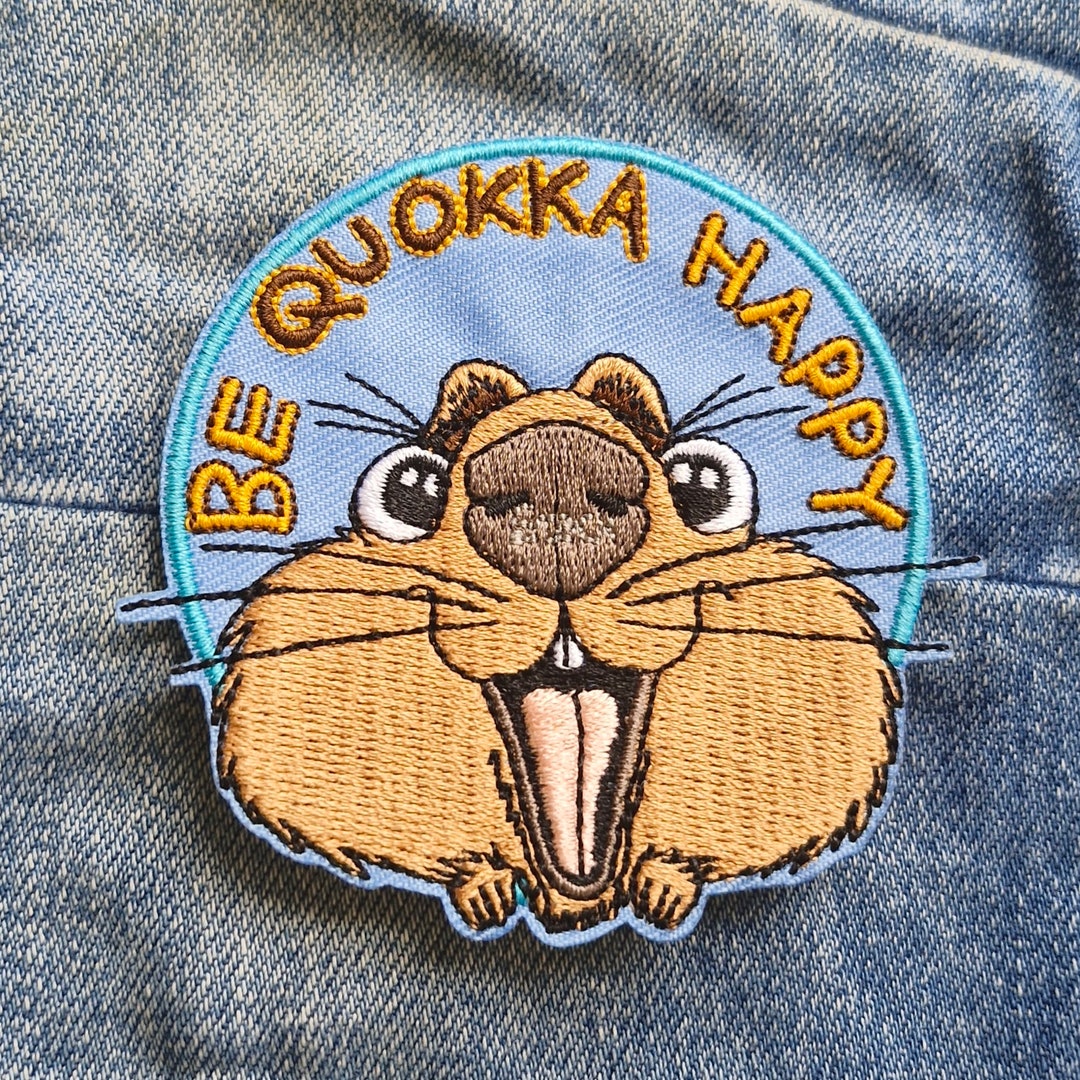 Rottnest Island Quokka, Western Australia Travel Iron on Embroidery ...