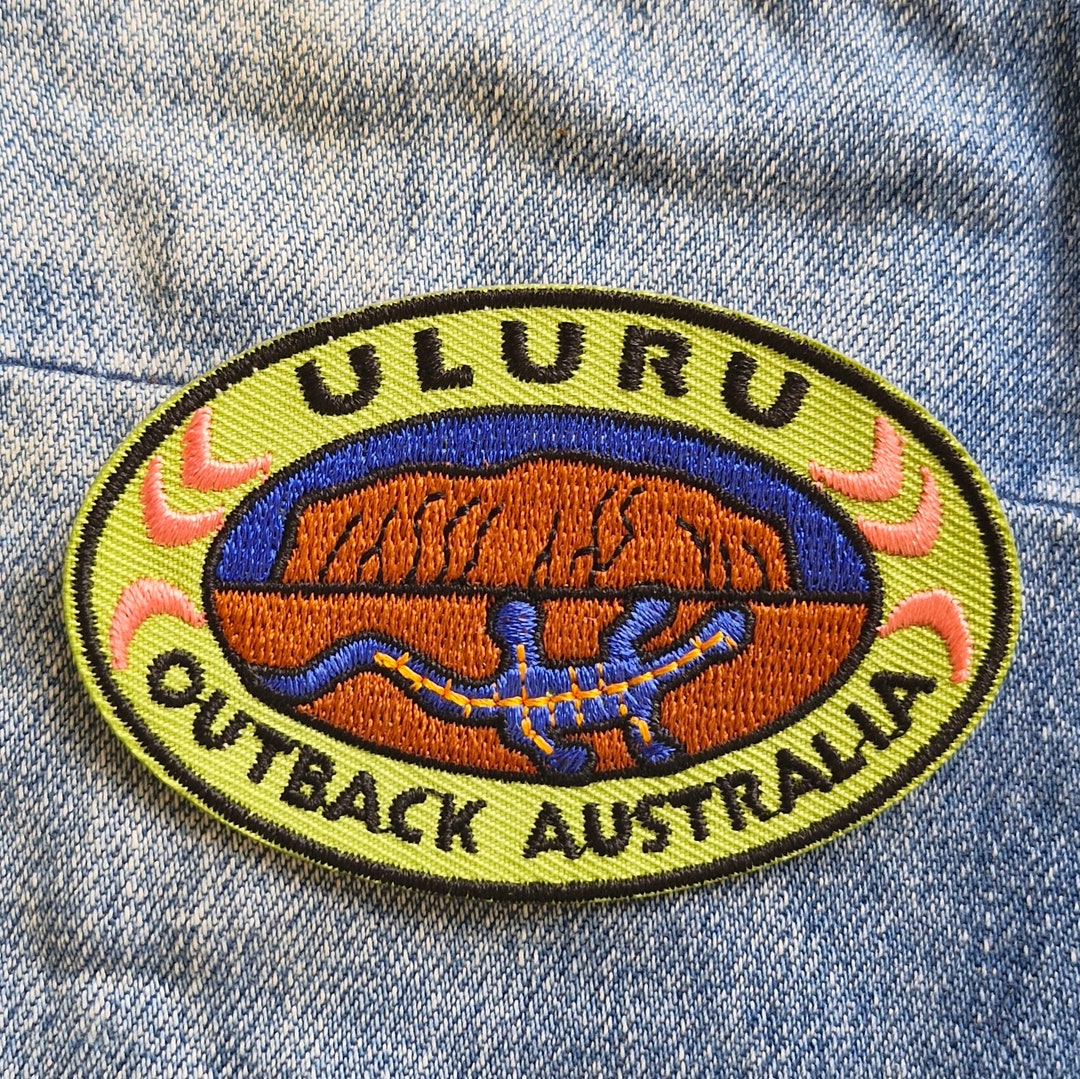 Uluru, Australia Travel Iron on Embroidery Patch Destination Souvenir ...