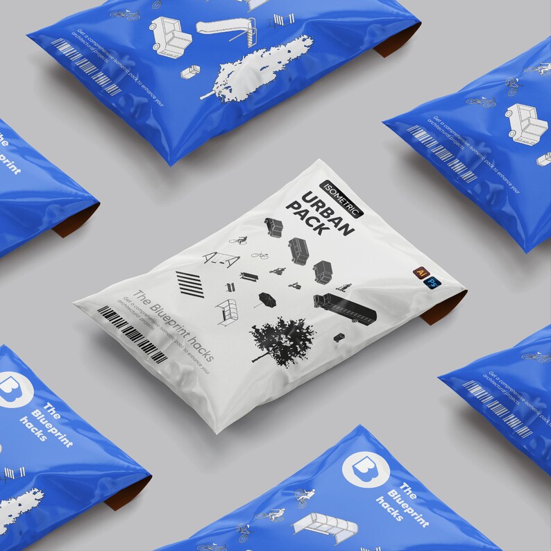 Isometric Urban Architecture Pack for Illustrator, Vector Illustration ...