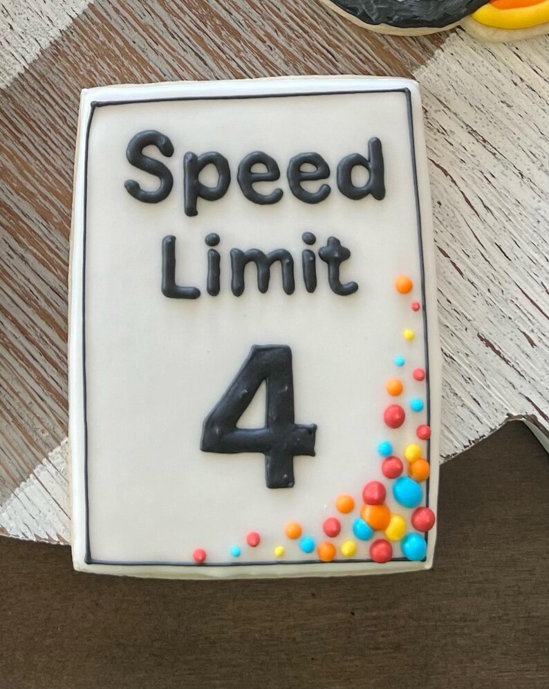 Birthday "speed Limit" Sign - Cookie Cutter - Etsy