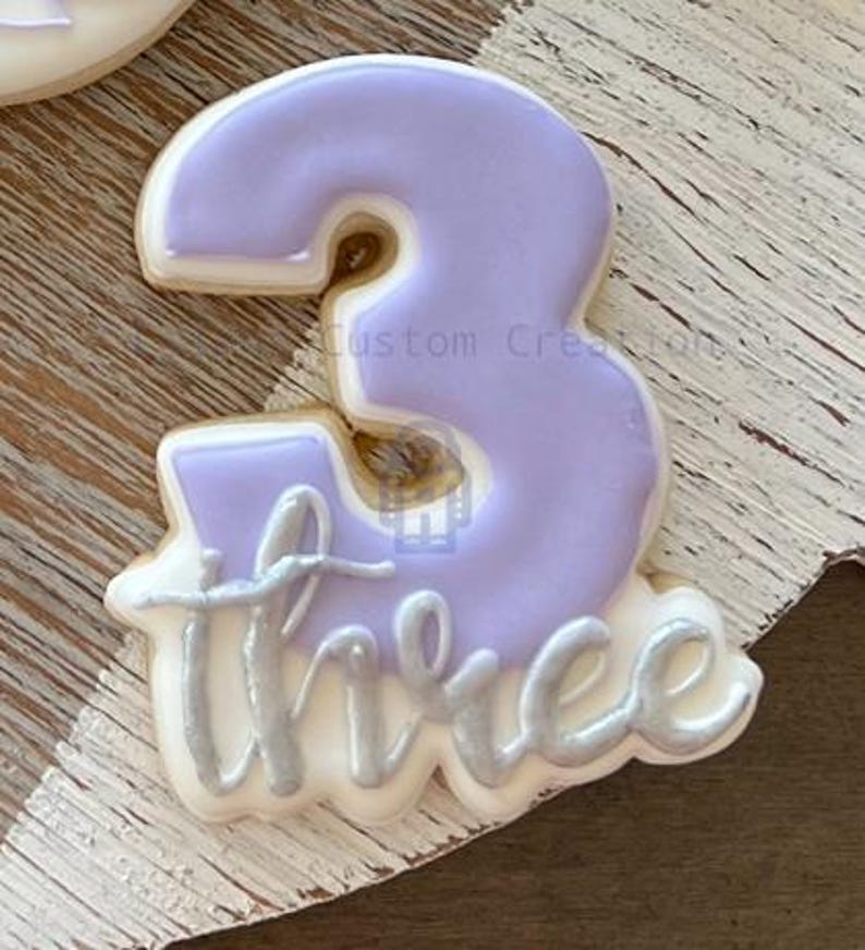 Number 3 Cookie Cutter - Etsy