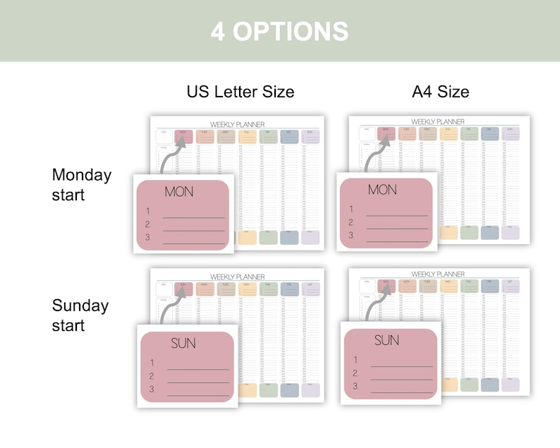 Editable Hourly Weekly Planner: Printable Schedule Template (digital ...