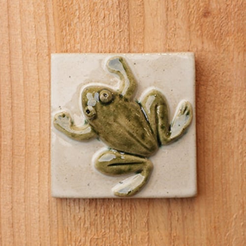 Handmade Ceramic Animal Icons Frog Tile - Etsy