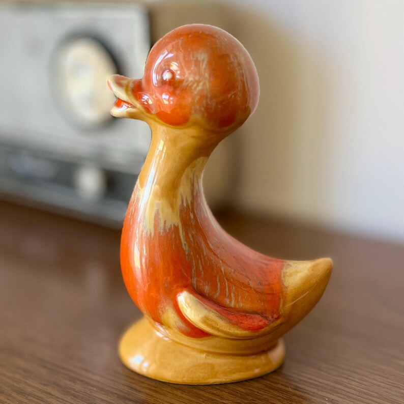 Vintage Orange and Yellow Duck Pottery Made in Japan True Vintage VTG ...