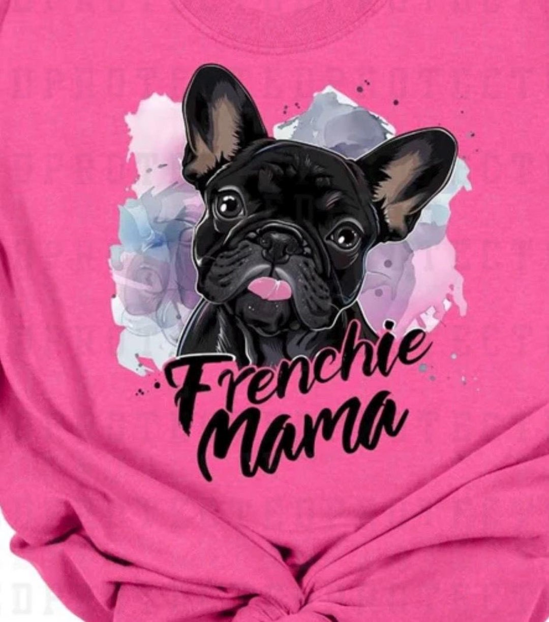 Frenchie Mama Dog DTF Heat Transfer Vibrant Colors 11” Adult Ready to ...