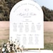 Arc Wedding Seating Plan: Modern Table Design - Etsy UK