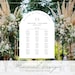 Arc Wedding Seating Plan: Modern Table Design - Etsy UK