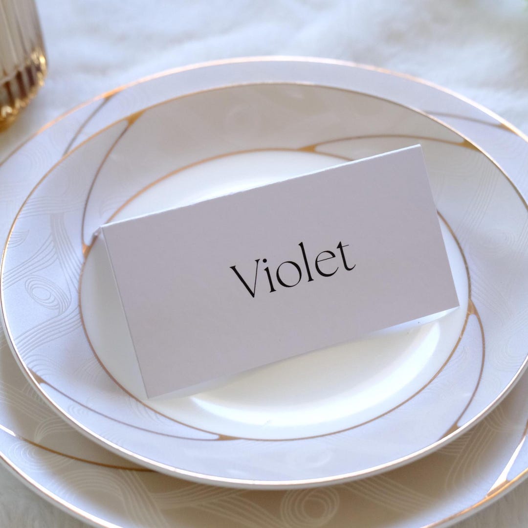Minimalist Place Name Cards | Wedding Venue Place Names | Place Cards ...